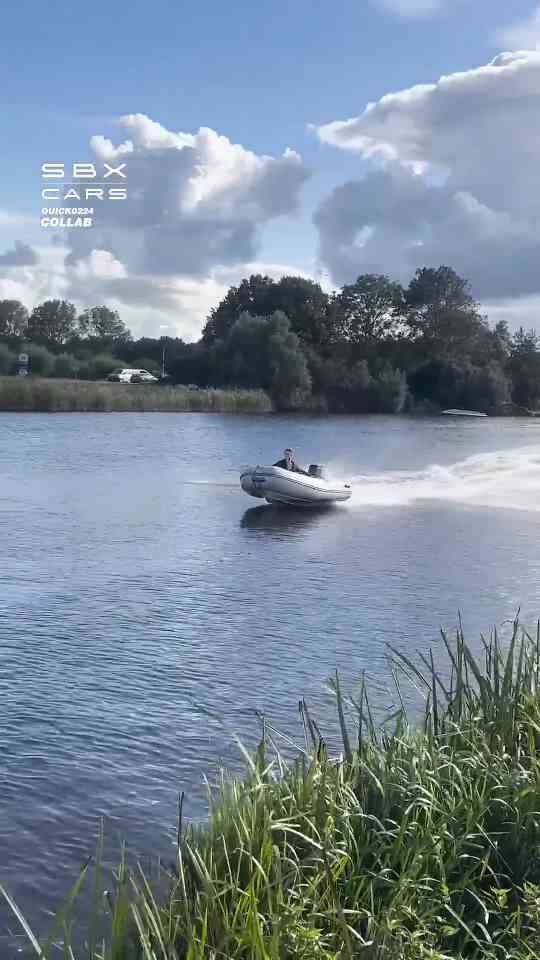 This water stunt started calm… then the boat defied physics