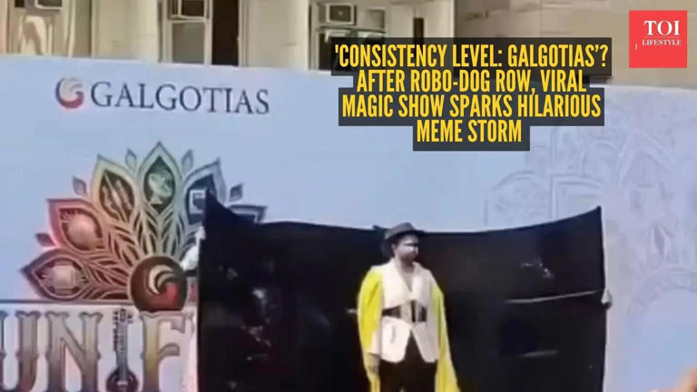 Consistency level: Galgotias? After robo-dog row, viral magic show ...