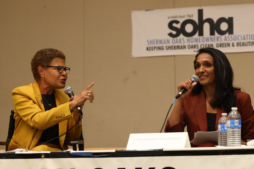 Karen Bass and Nithya Raman trade blows over LA crime, homelessness in ...