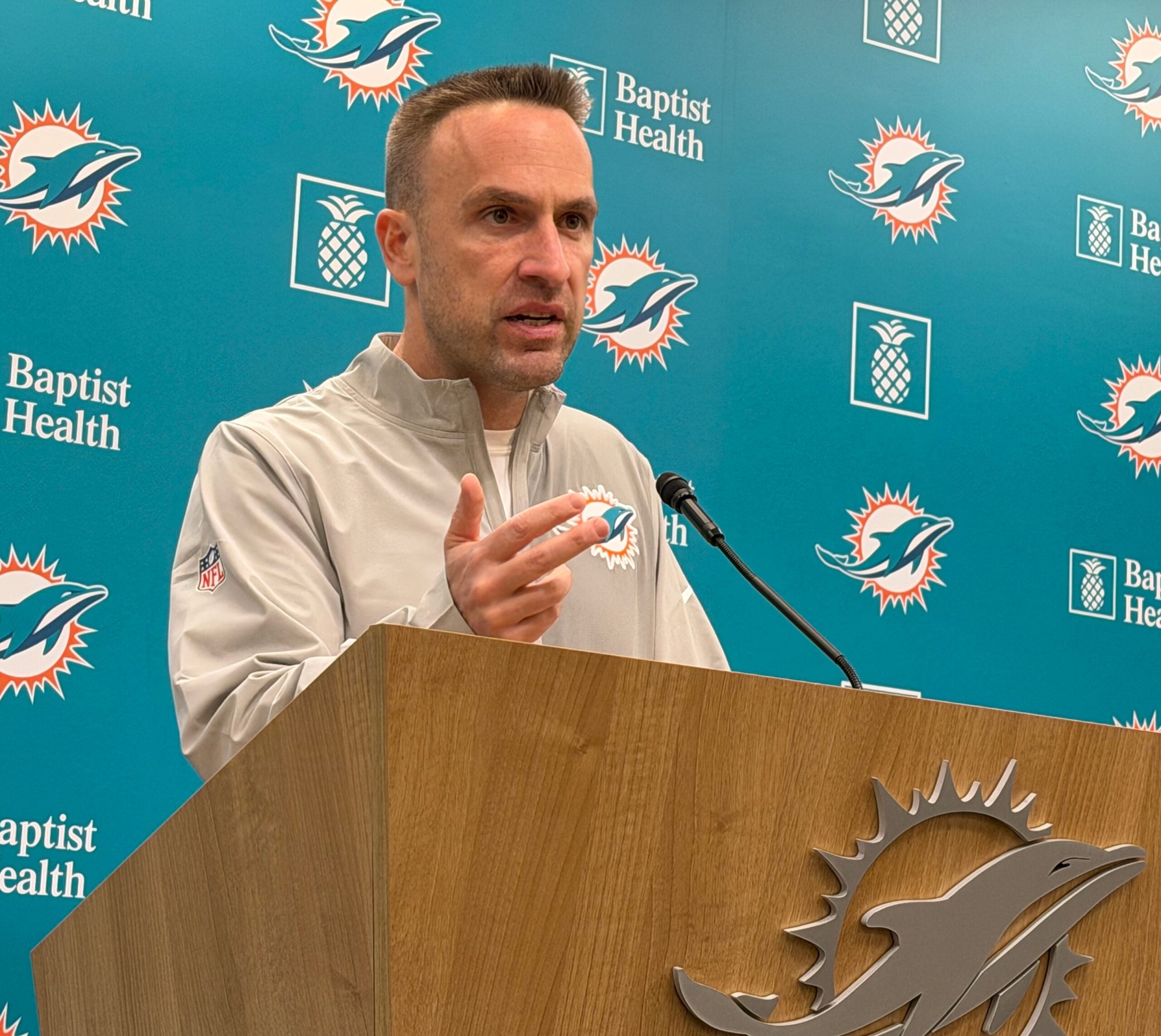 Dolphins HC Jeff Hafley reveals which draft pick he was most surprised ...