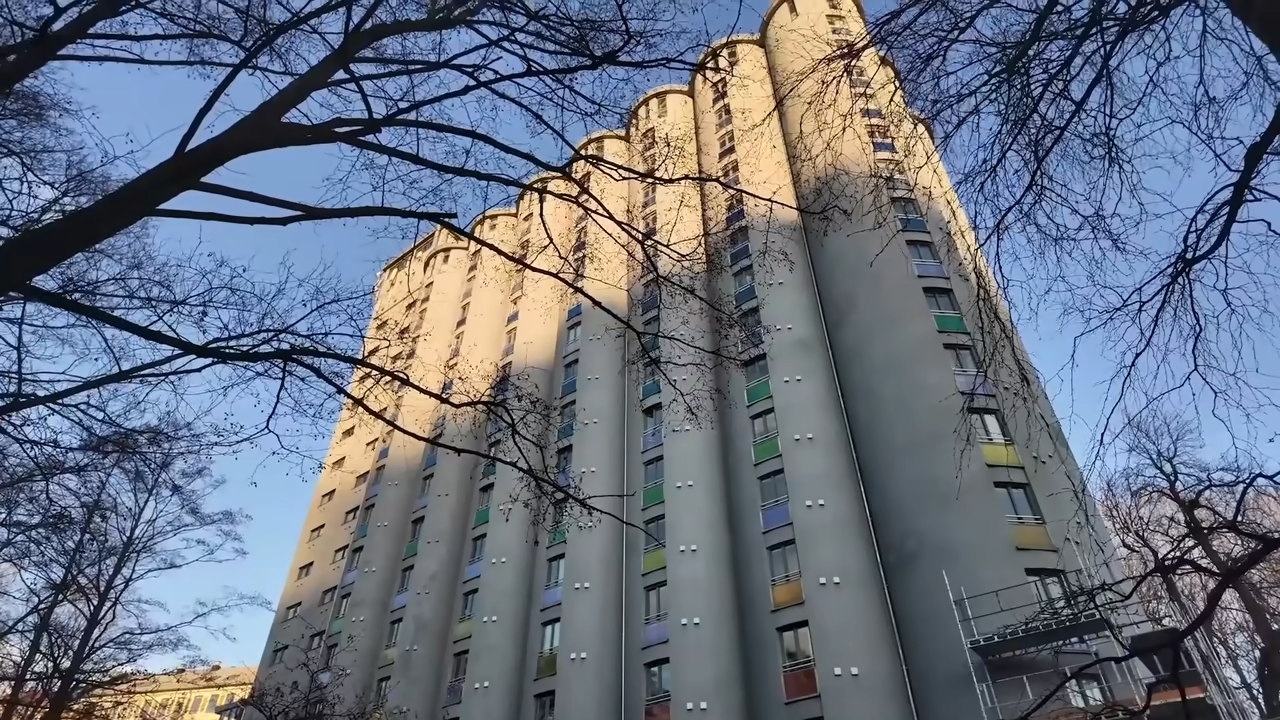 This abandoned grain silo was empty – then students moved in