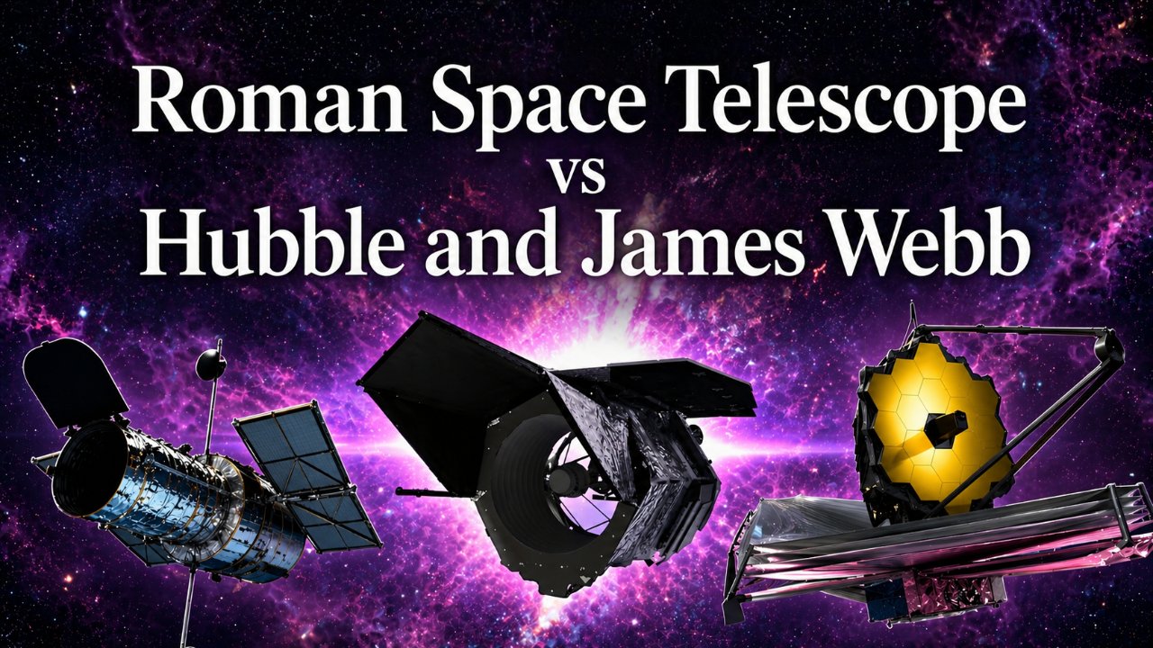 NASA’s new Nancy Grace Roman Space Telescope vs. Hubble and James Webb ...