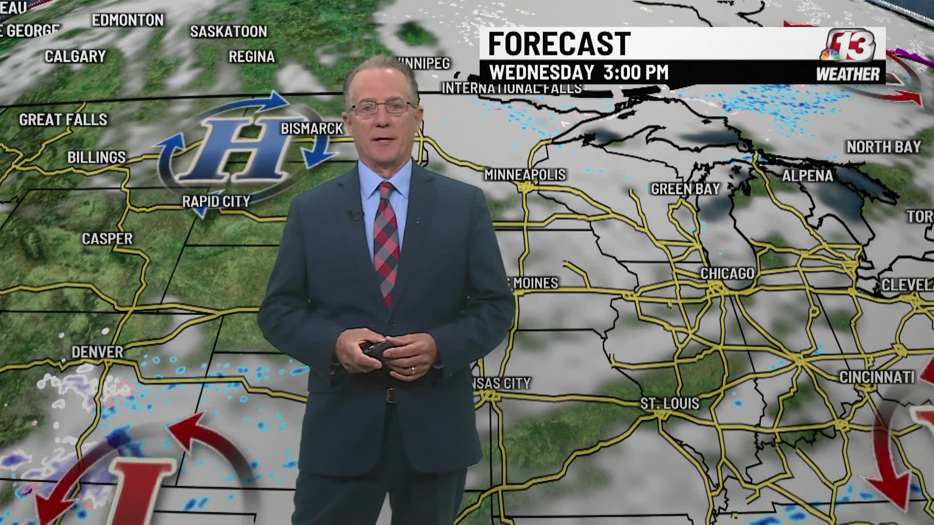 Brad's afternoon forecast