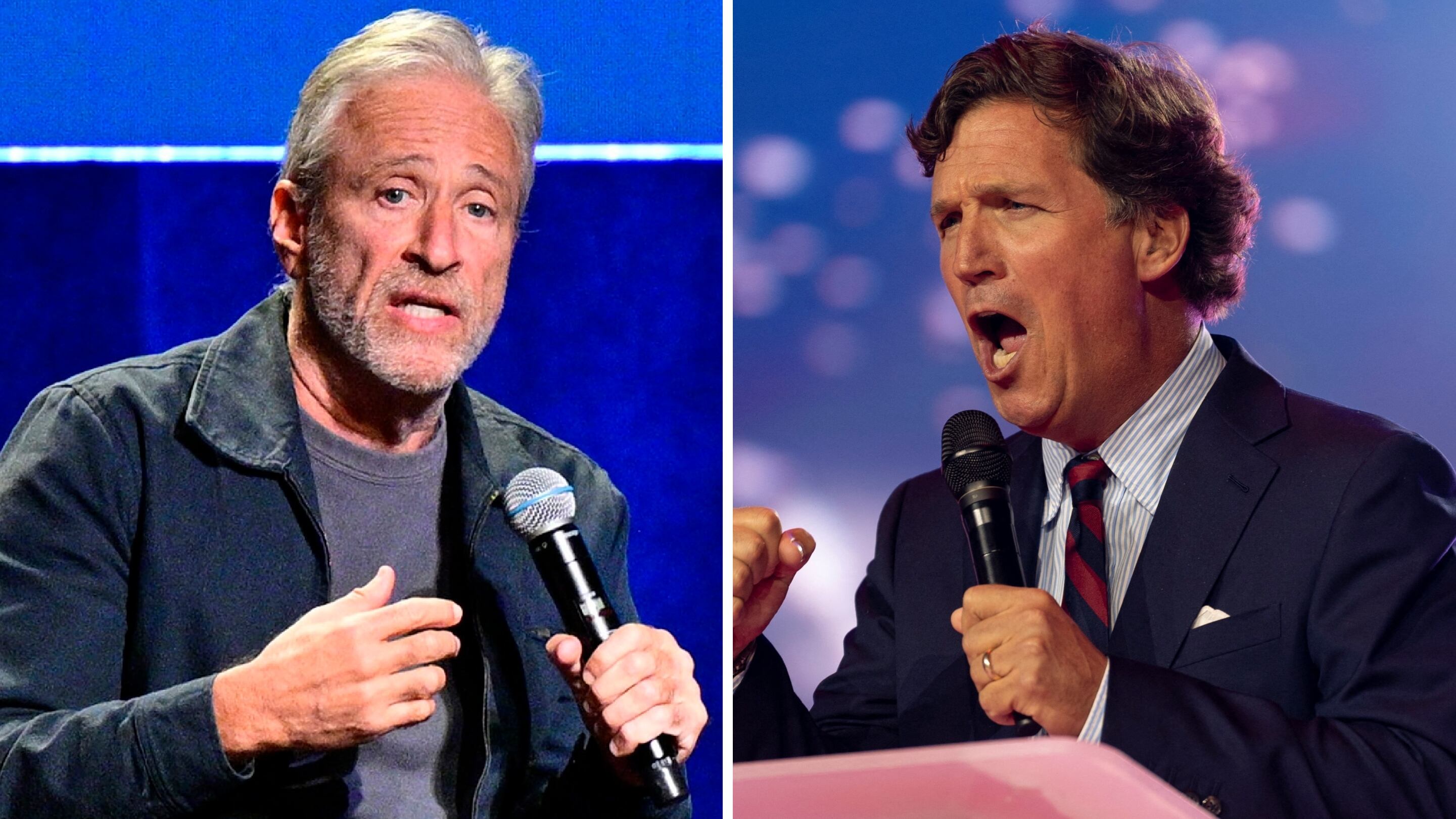 Jon Stewart knows exactly why Tucker Carlson just turned on Trump