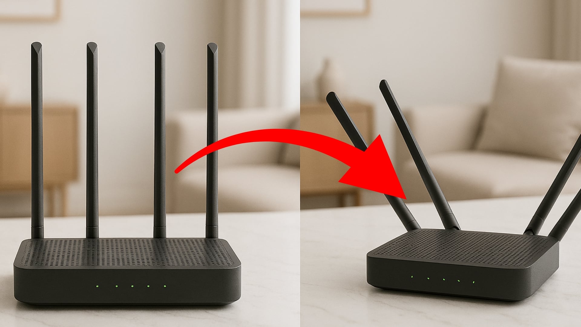 Cambiar de orientación las antenas del router de WiFi: para qué sirve y ...
