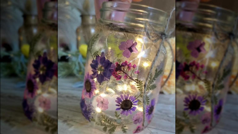 Turn an old pickle jar into a stunning hanging lantern for your porch