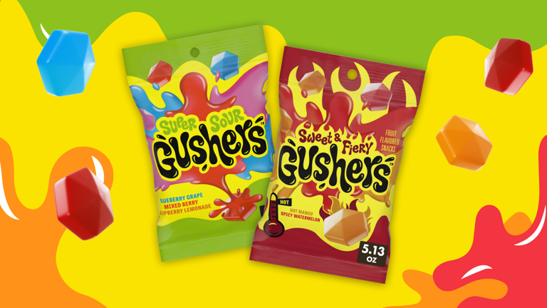 Gushers launches super sour and sweet & fiery flavors in candy aisle ...