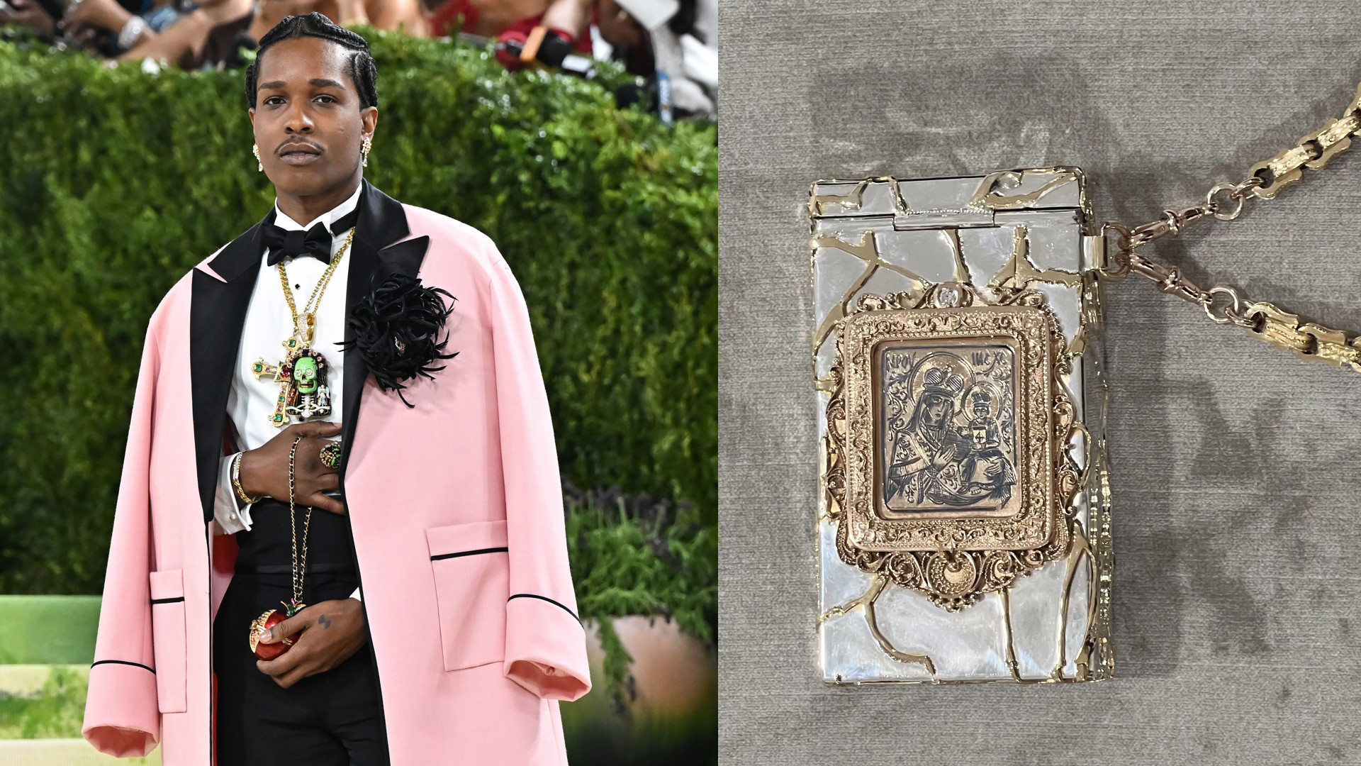 ASAP Rocky wears Briony Raymond cigarette box to Met Gala in ...