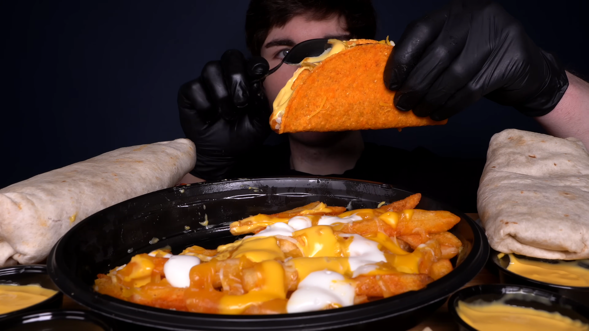 Man tries Taco Bell food challenge
