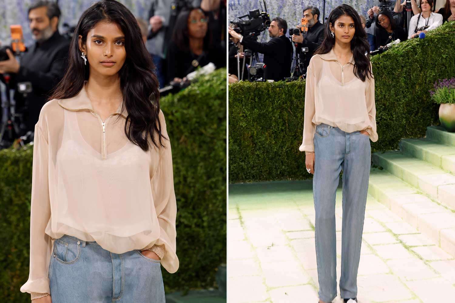 Bhavitha Mandava is sparking buzz for wearing jeans to the 2026 Met ...