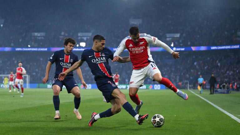 Where is the UEFA Champions League final between PSG and Arsenal?