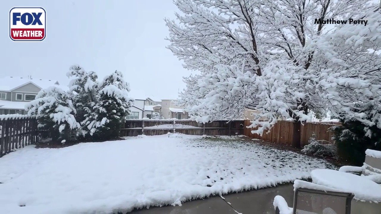 Watch: Snow continues falling in Colorado