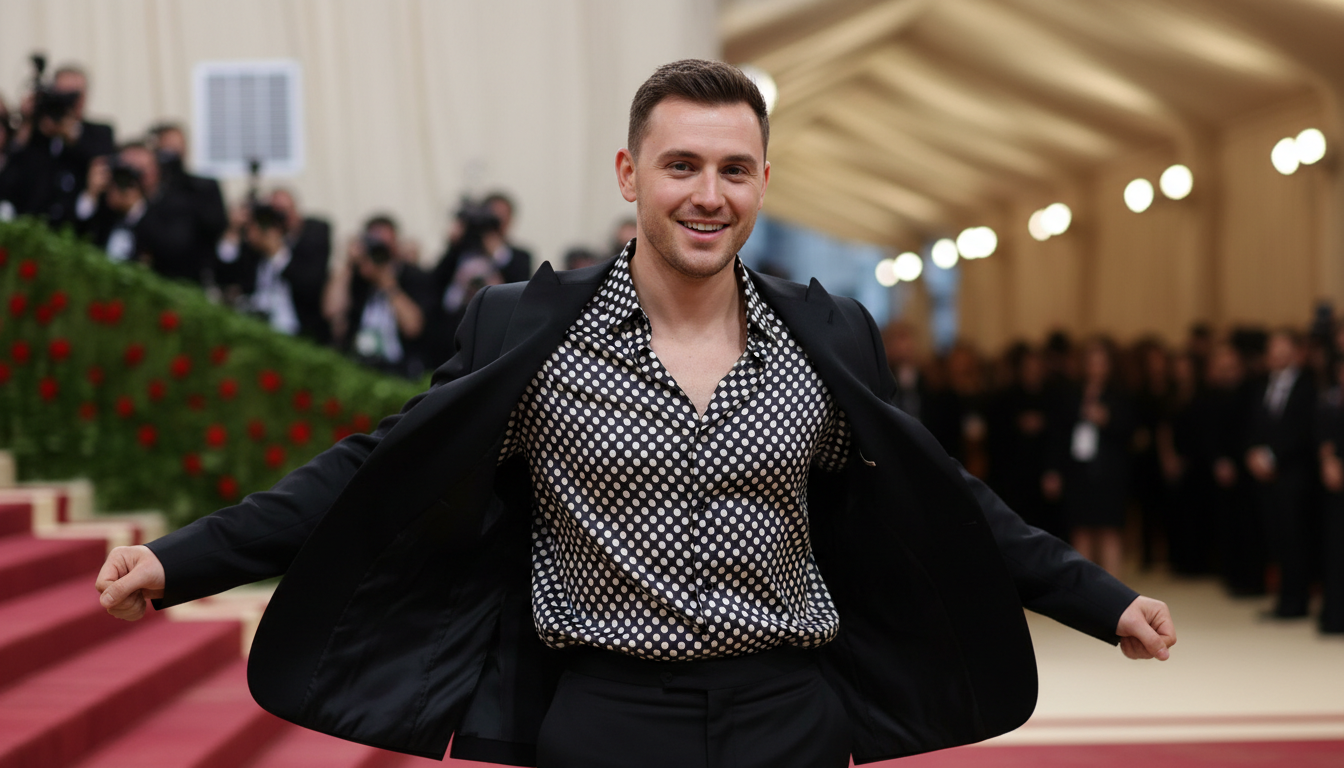 Connor Storrie ditches his coat in bold Met Gala debut