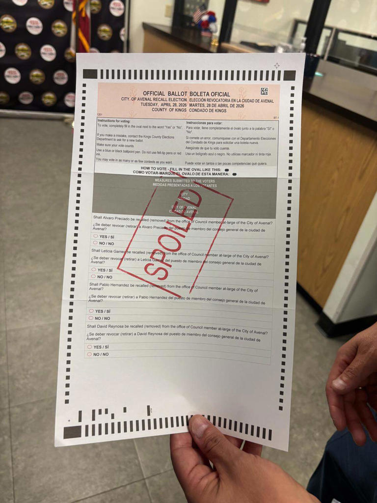 City of Avenal recall ballots 'sequestered.' What does it mean for voters?