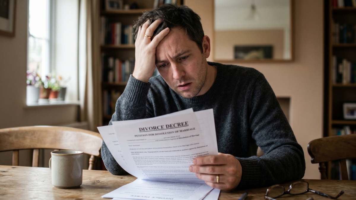 Husbands who received the court papers describe the twenty-four hours ...