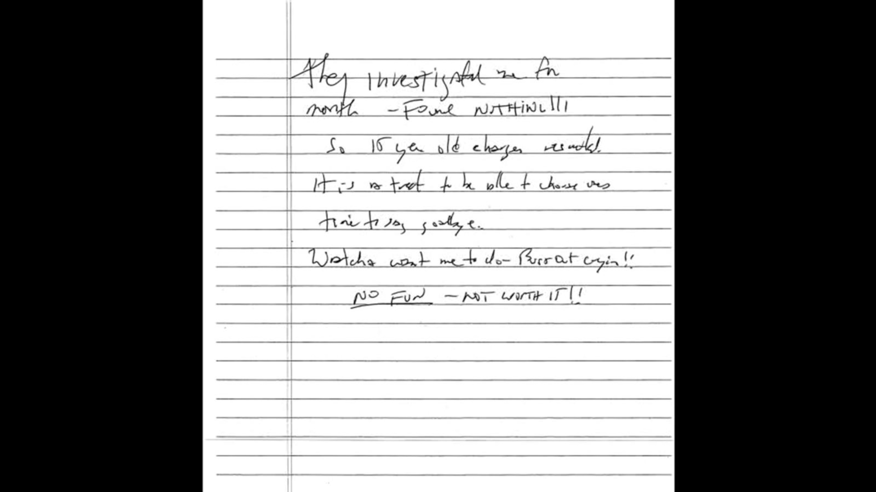 Purported Epstein suicide note allegedly found by ex-cellmate unsealed