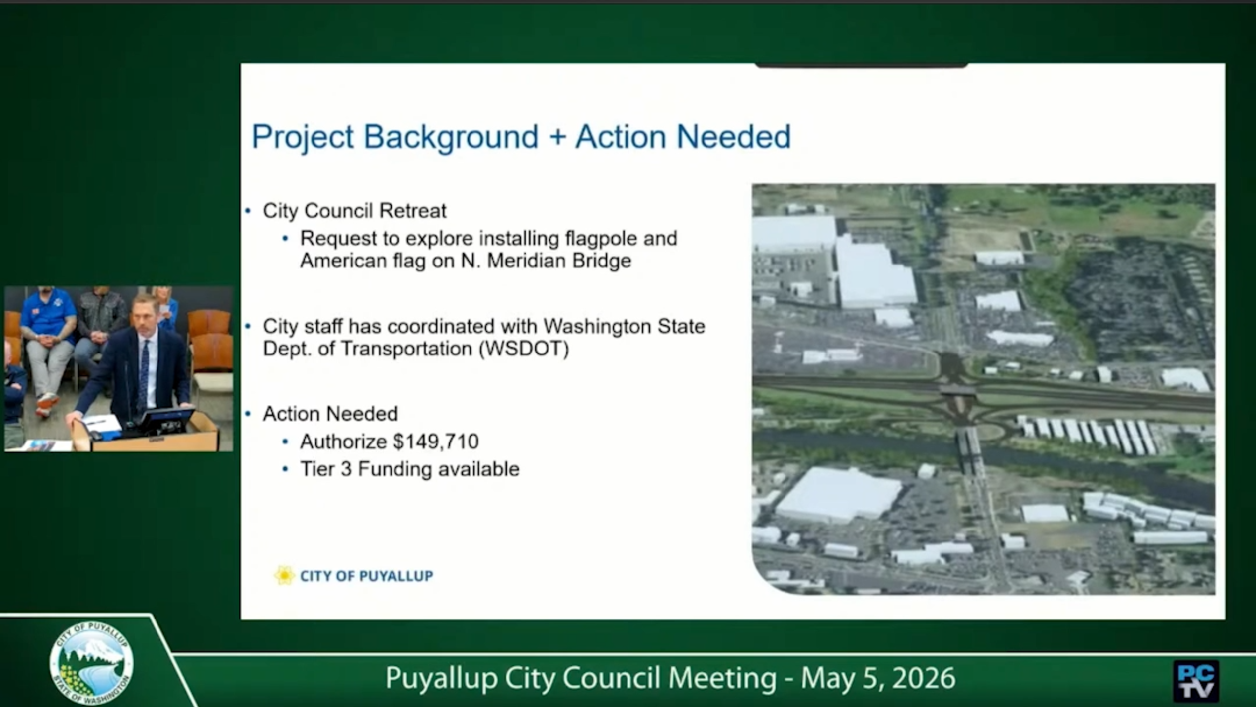 Puyallup residents voice concerns over proposed $149k American flagpole ...