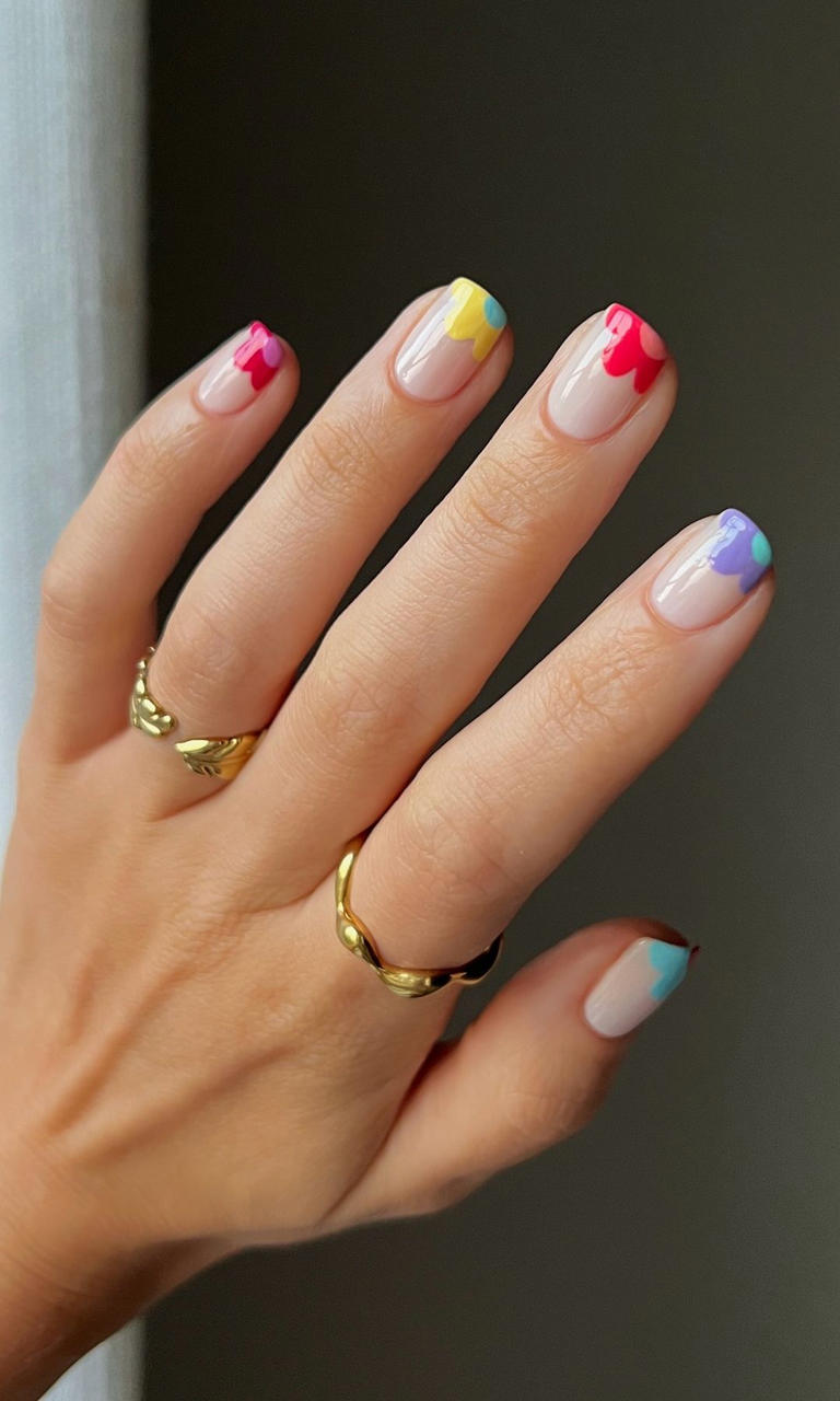 Las uñas cortas se llevan así esta primavera: del verde menta al tie-dye
