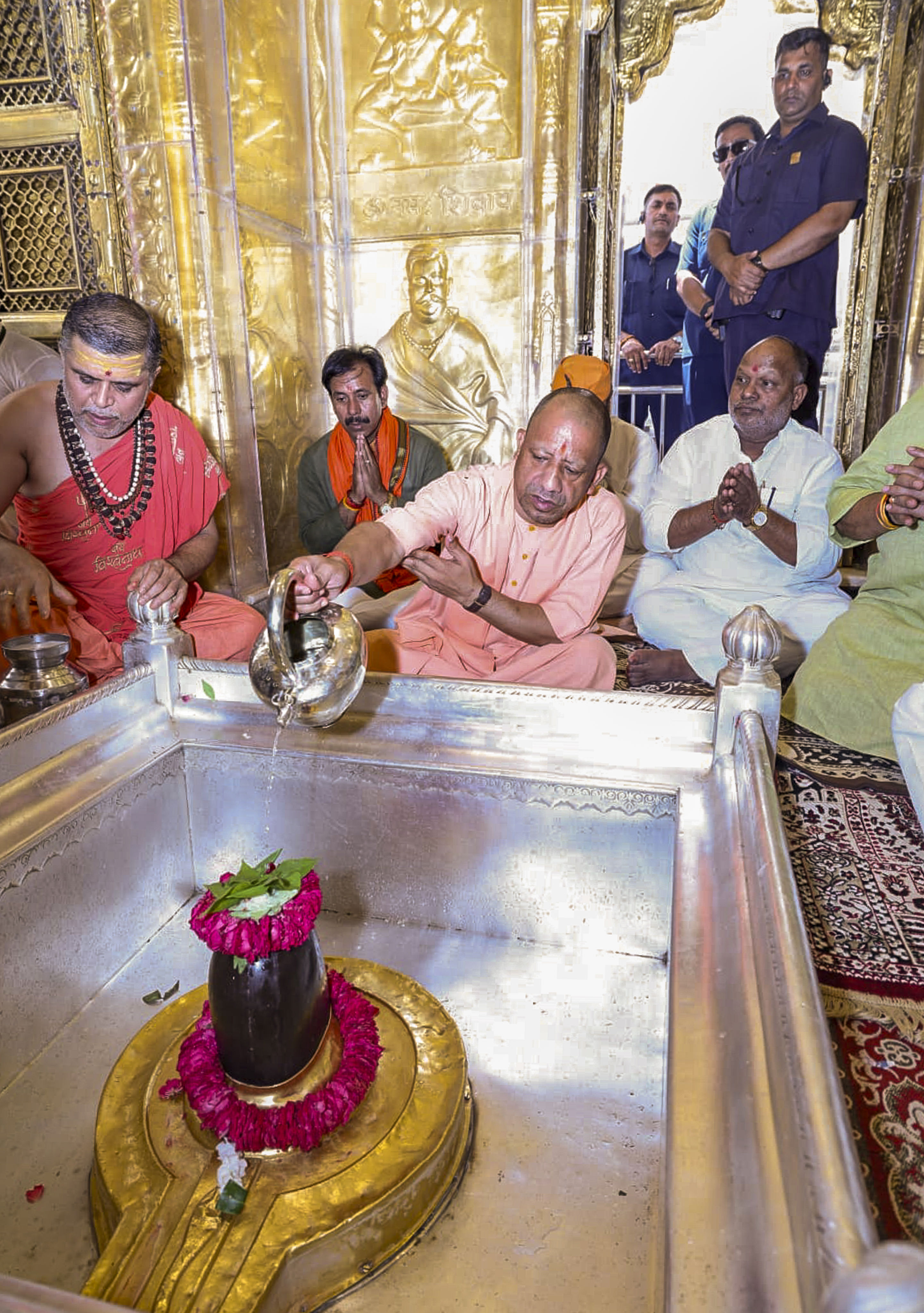 Adityanath offers prayers at Kashi Vishwanath temple, Kaal Bhairav temple