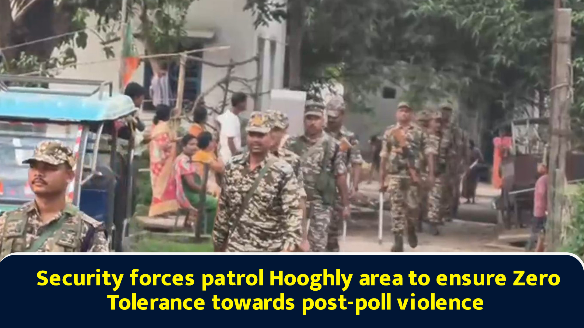 Security forces patrol Hooghly area to ensure zero tolerance towards ...