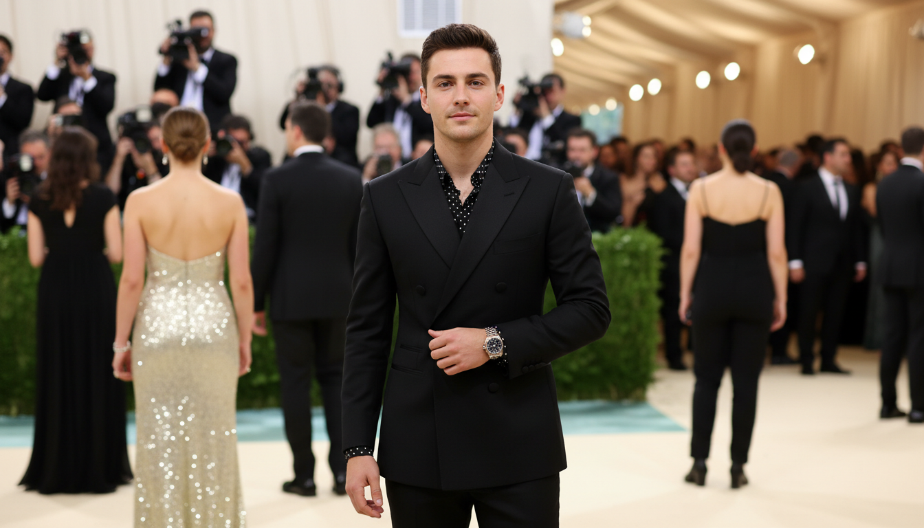 Connor Storrie ditches his coat in bold Met Gala debut