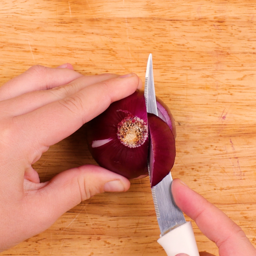 Red onion ASMR cutting🧅