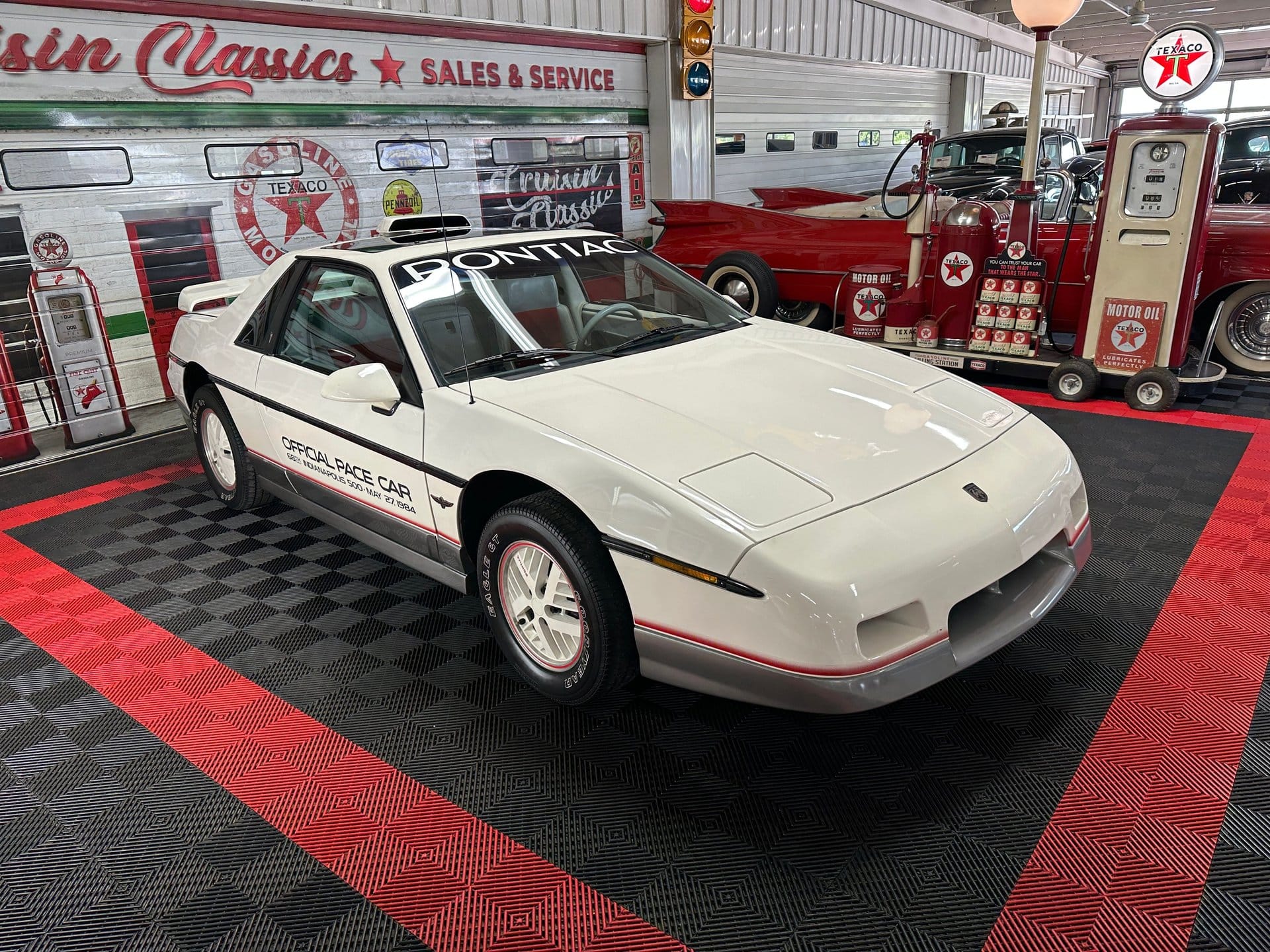 Low-mileage 1984 Pontiac Fiero Indy Pace Car Edition hits market for ...