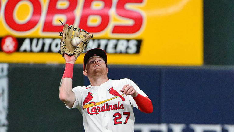 St. Louis Cardinals OF Nathan Church exits early vs. Brewers