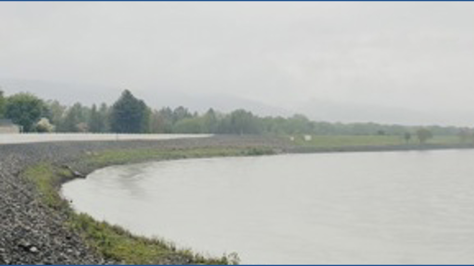 Rainy day on the river