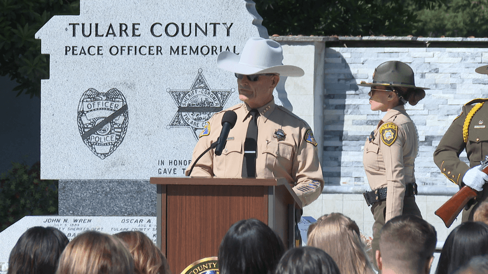 Detective Randy Hoppert’s name added to Peace Officer Memorial in Visalia