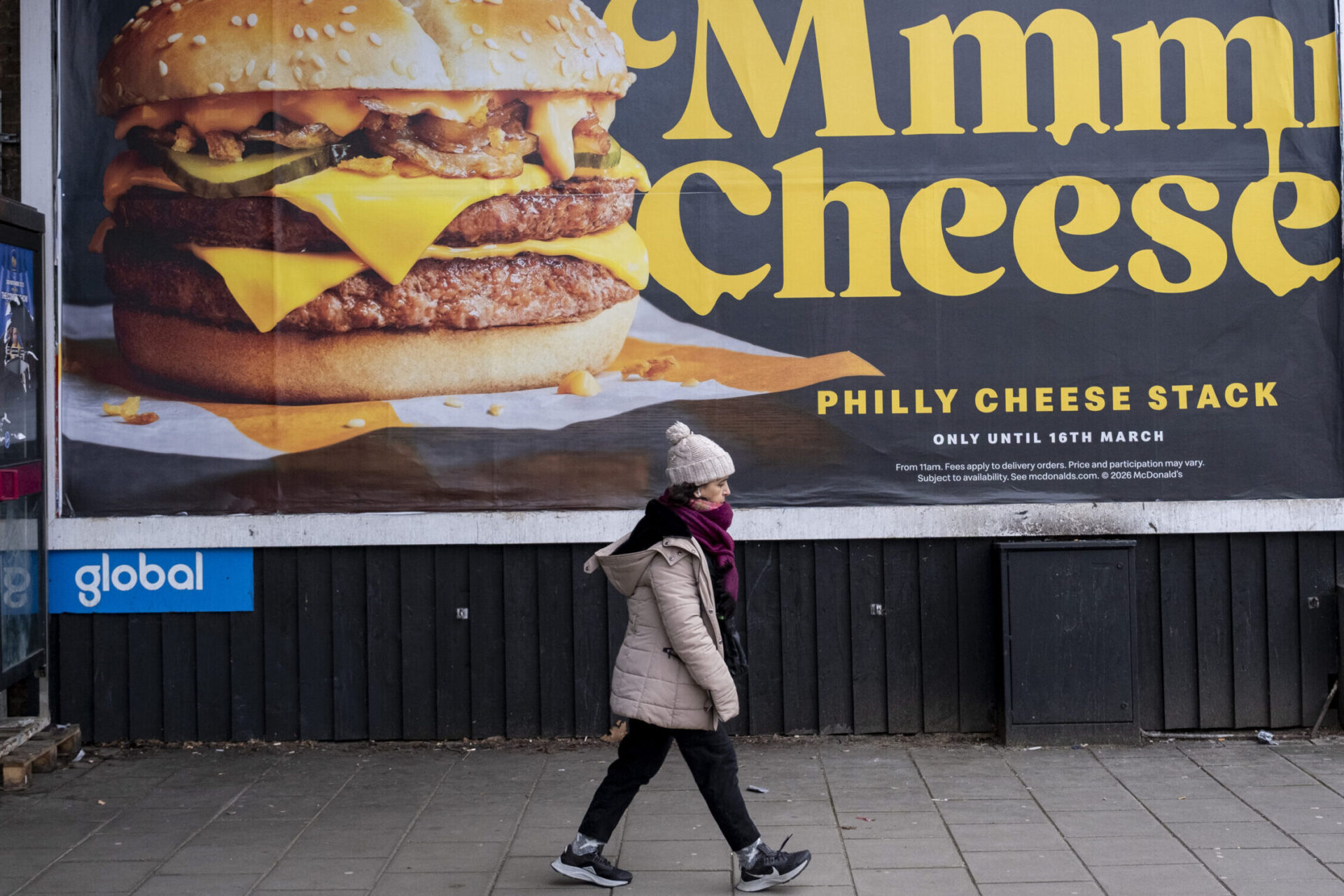 Street advertising for hamburgers is banned in Amsterdam