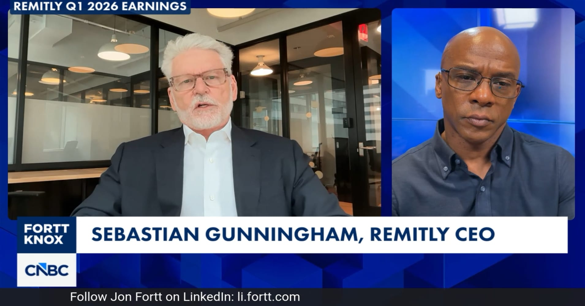 Sebastian Gunningham, Remitly CEO: Fortt Knox earnings