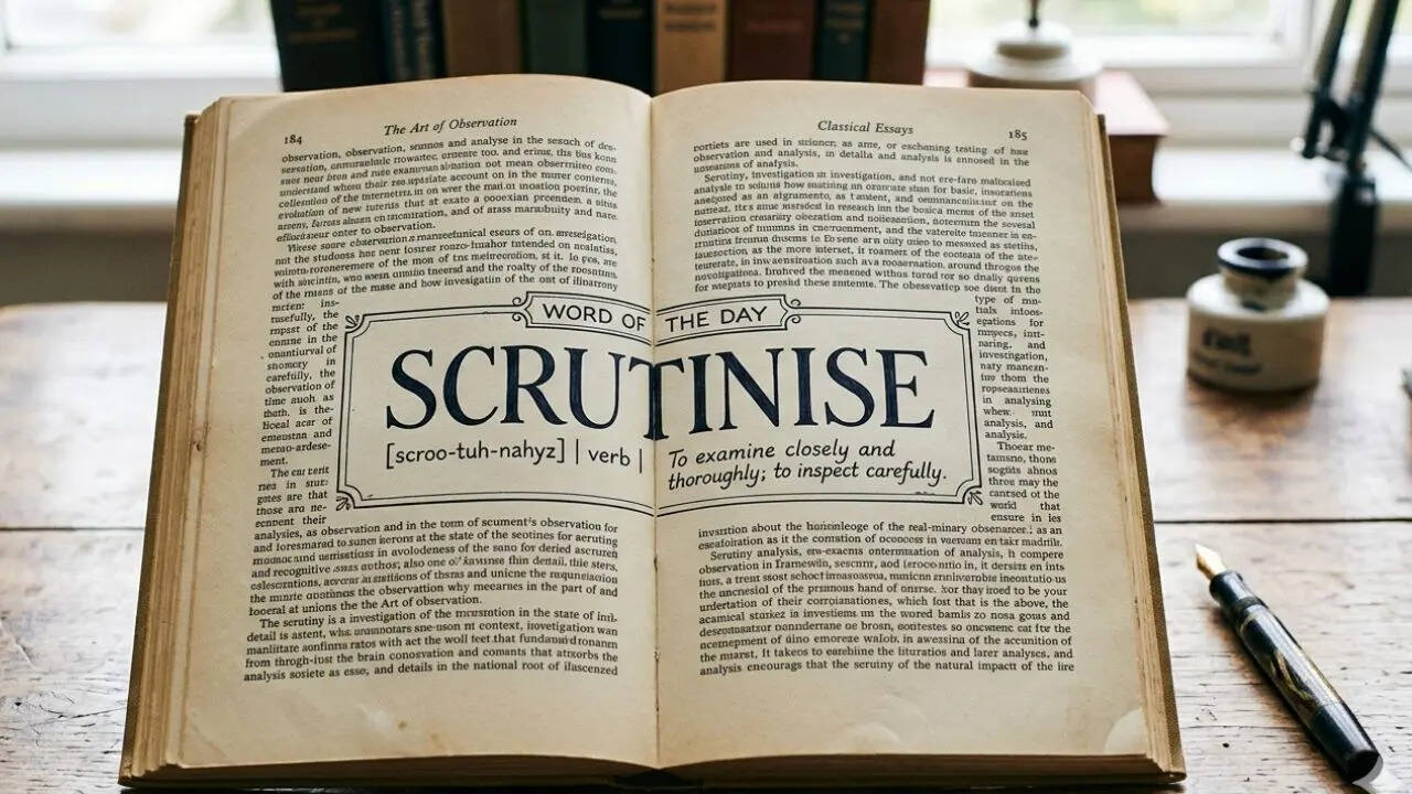Word of the day: Scrutinise
