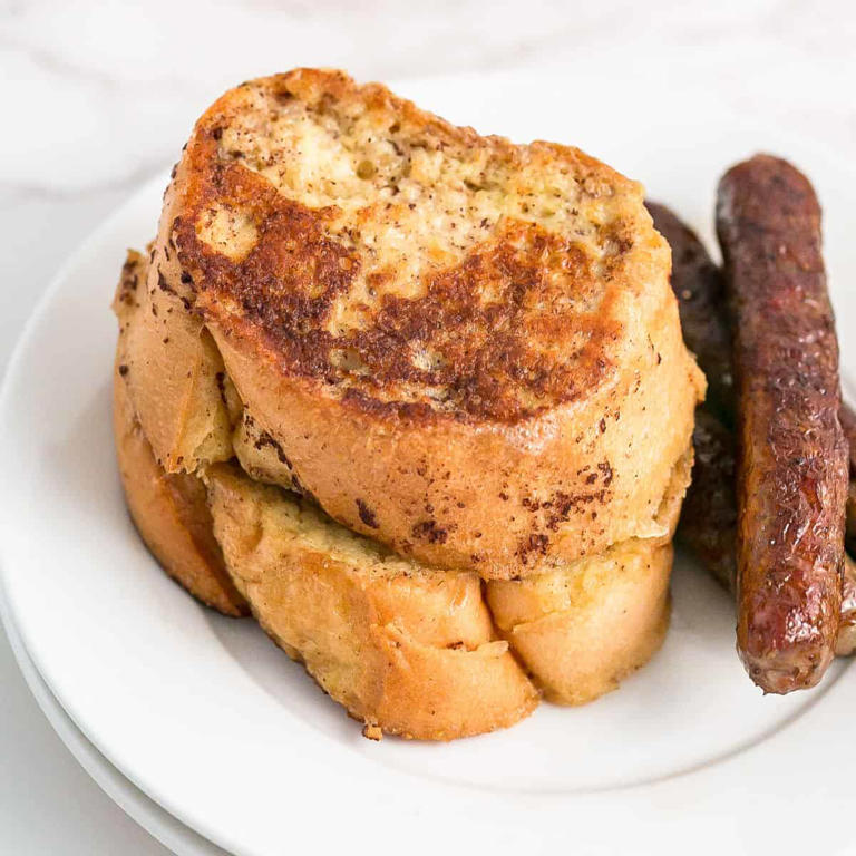 Easy French bread French toast