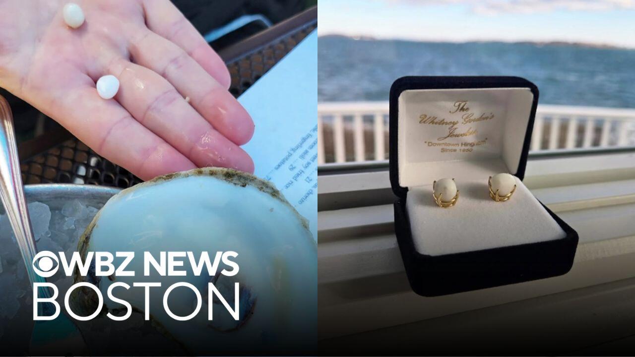 Couple finds 2 pearls in oyster at Massachusetts restaurant