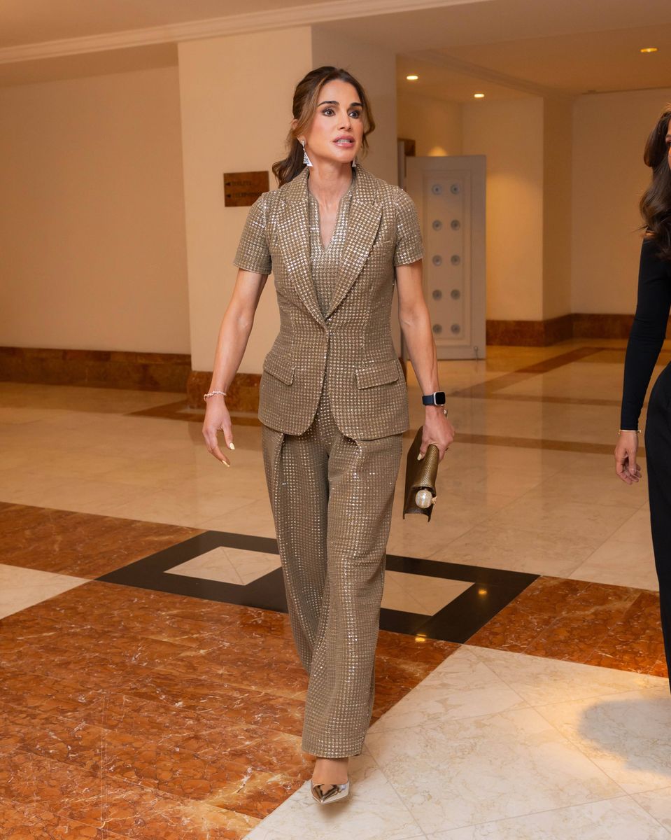 Why Queen Rania’s gold sequined look sends a message beyond fashion
