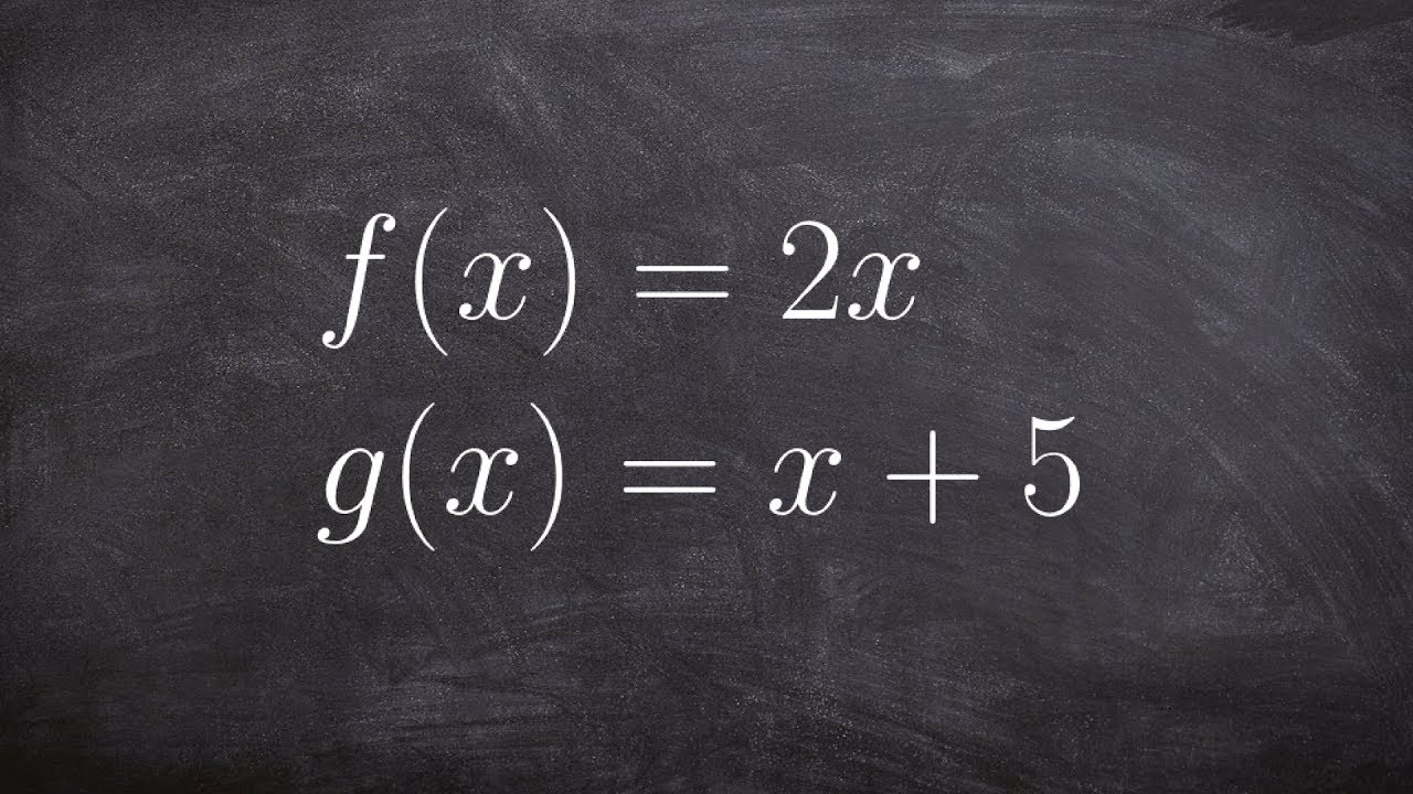 Solving the composition of two functions