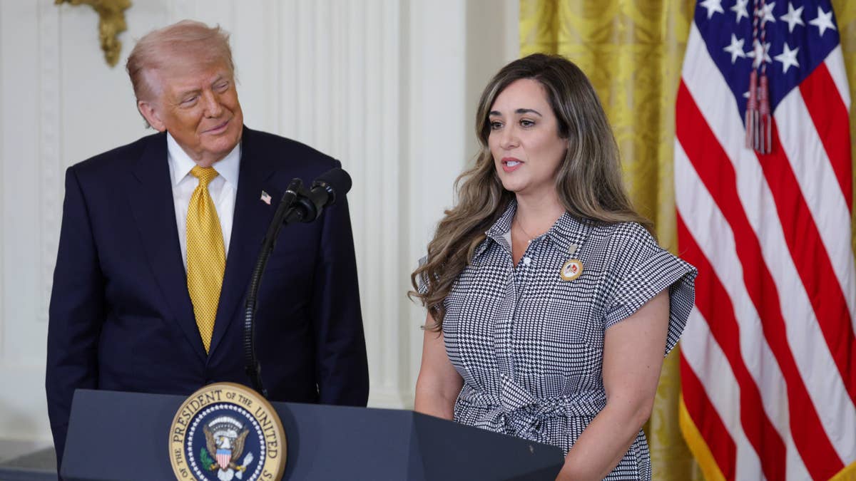 Donald Trump and Melania Trump honor military mothers at the White House