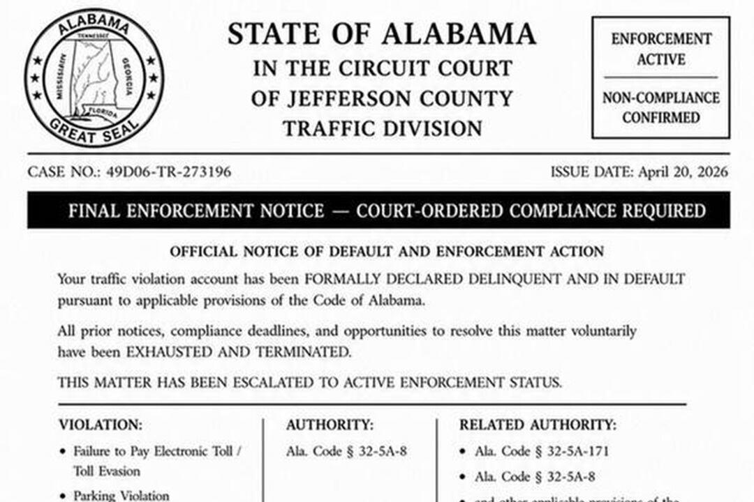 Fake traffic violation texts target Alabama residents with QR code scam