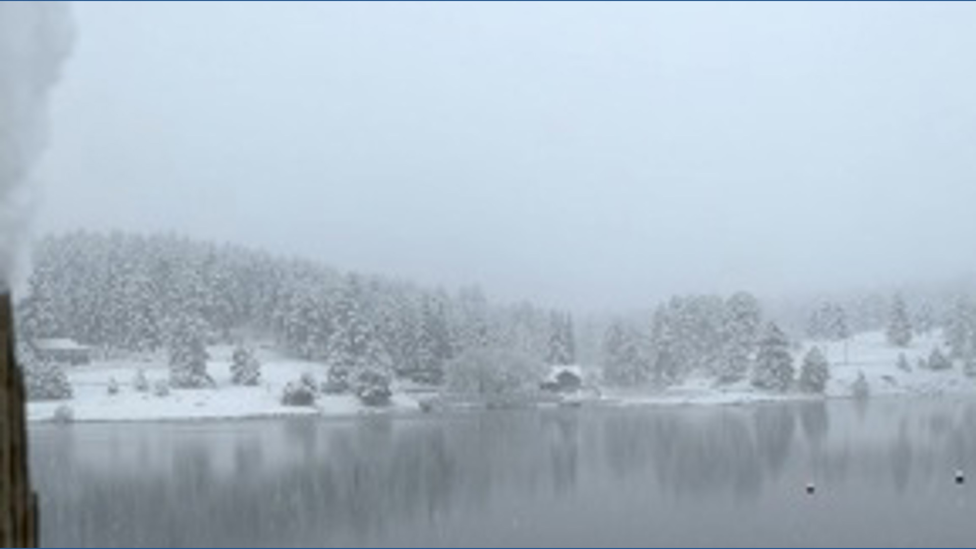 Snow at Evergreen Lake