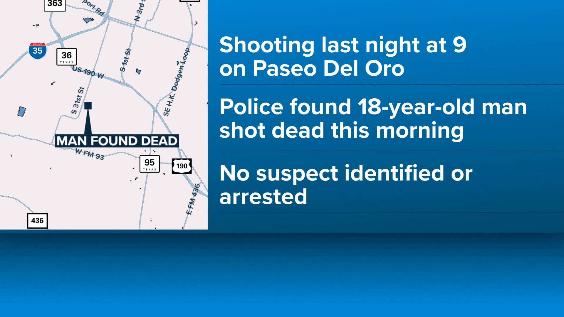 Temple police investigate shooting, no suspect identified