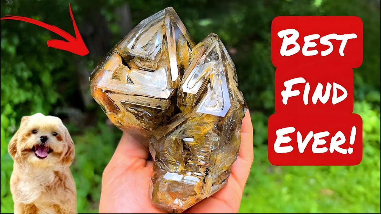 We found the best skeletal Herkimer diamond ever!
