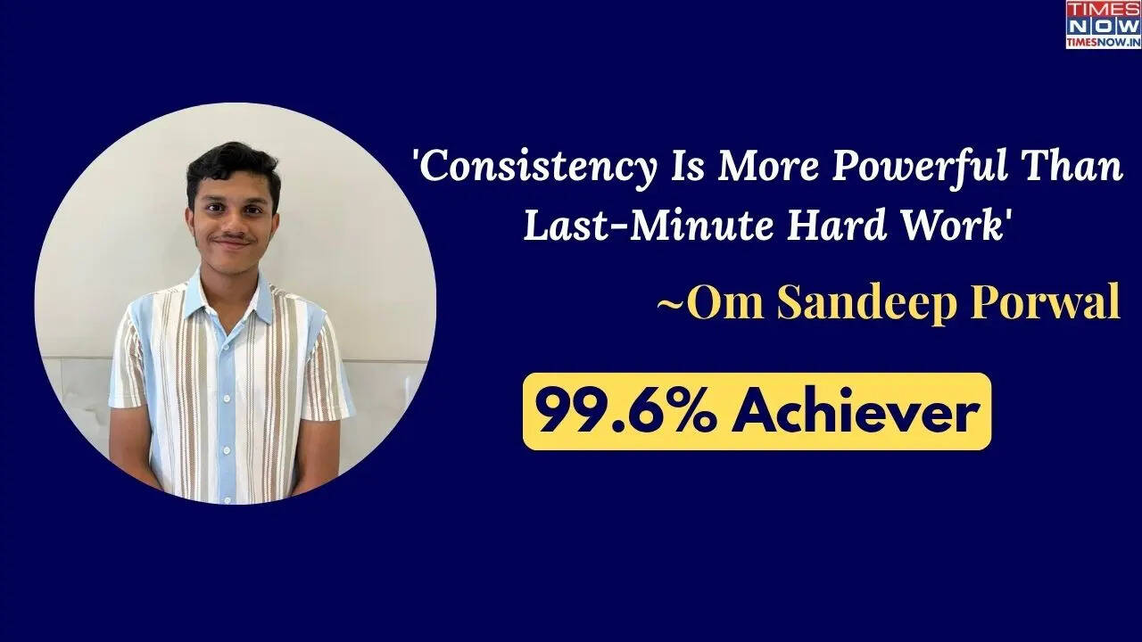 'Consistency is more powerful than last-minute hard work': How Om ...