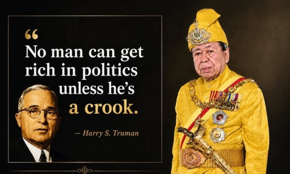 'No one gets rich in politics unless he's a crook': Selangor Sultan ...