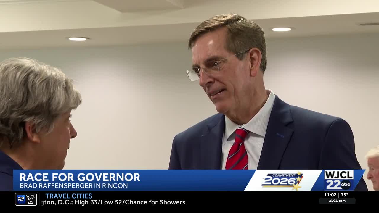 Raffensperger campaigns in Rincon as Georgia governor primary enters ...