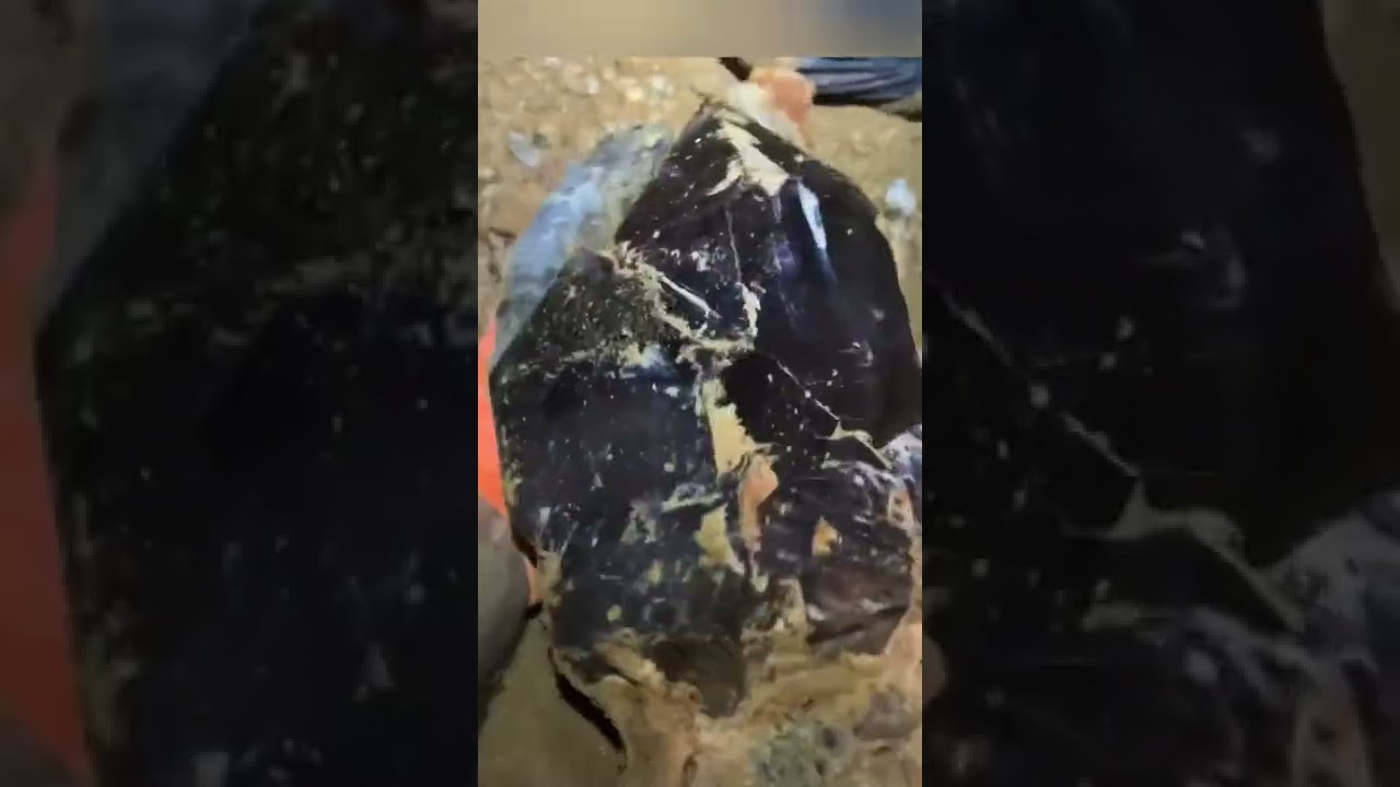 20ft deep finding this amazing amethyst crystal in South Carolina at ...