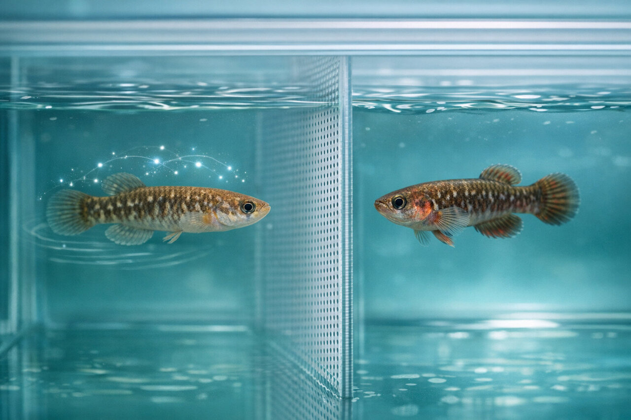 Key magic mushroom ingredient makes fish less aggressive and lazier