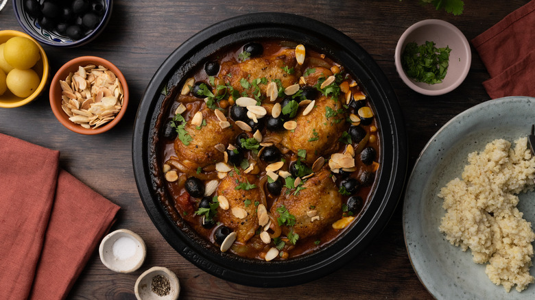 Fragrant Moroccan-style chicken tagine recipe