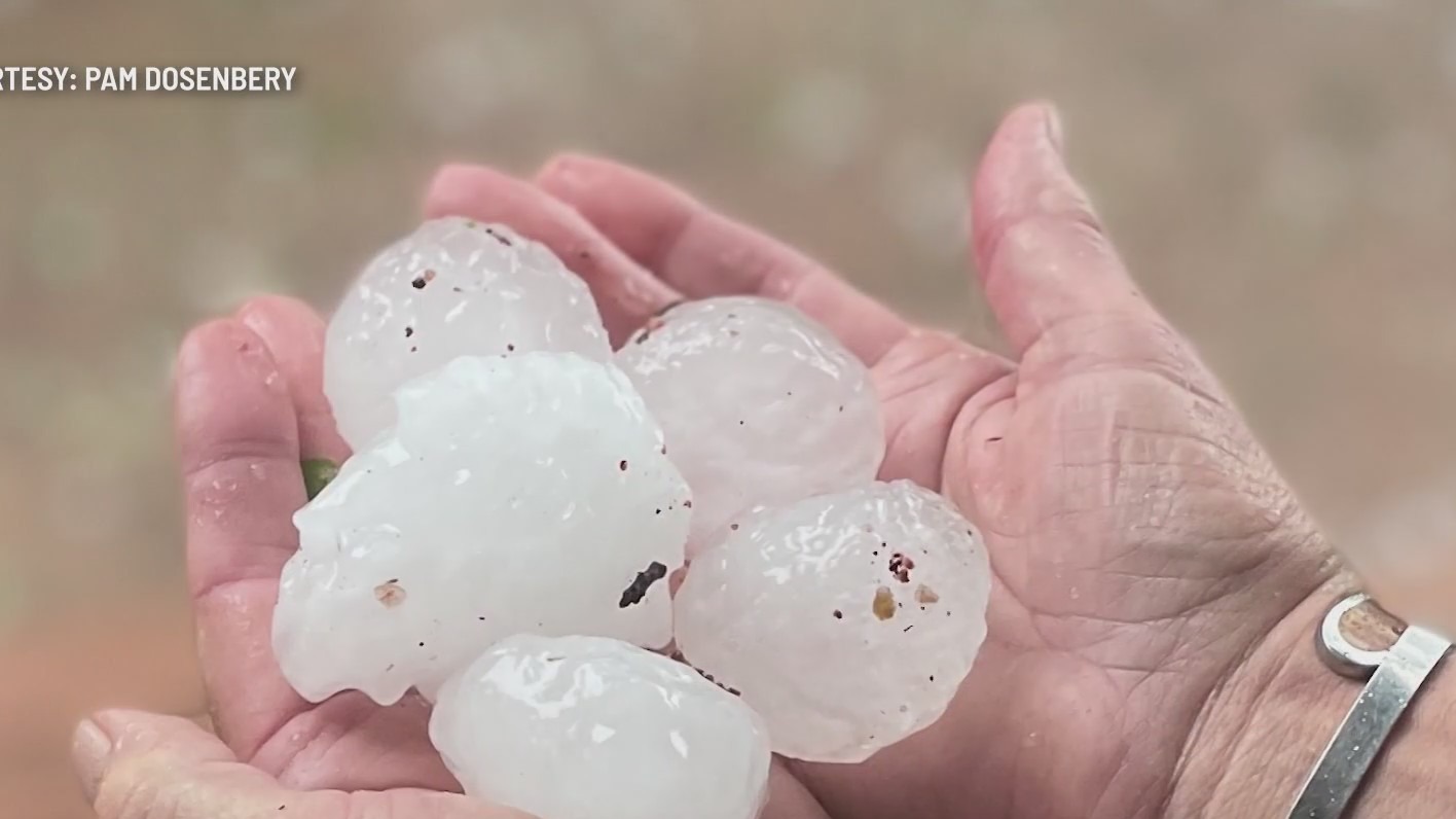 Severe weather brings hail to Central Texas