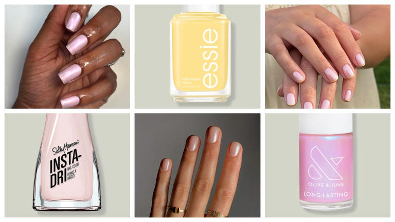 Neutral chrome nails are the perfect minimalist manicure for summer